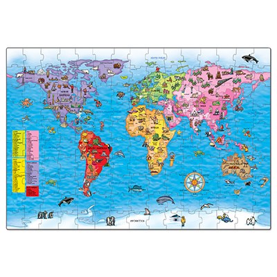 World Map Puzzle & Poster