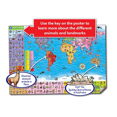 World Map Puzzle & Poster