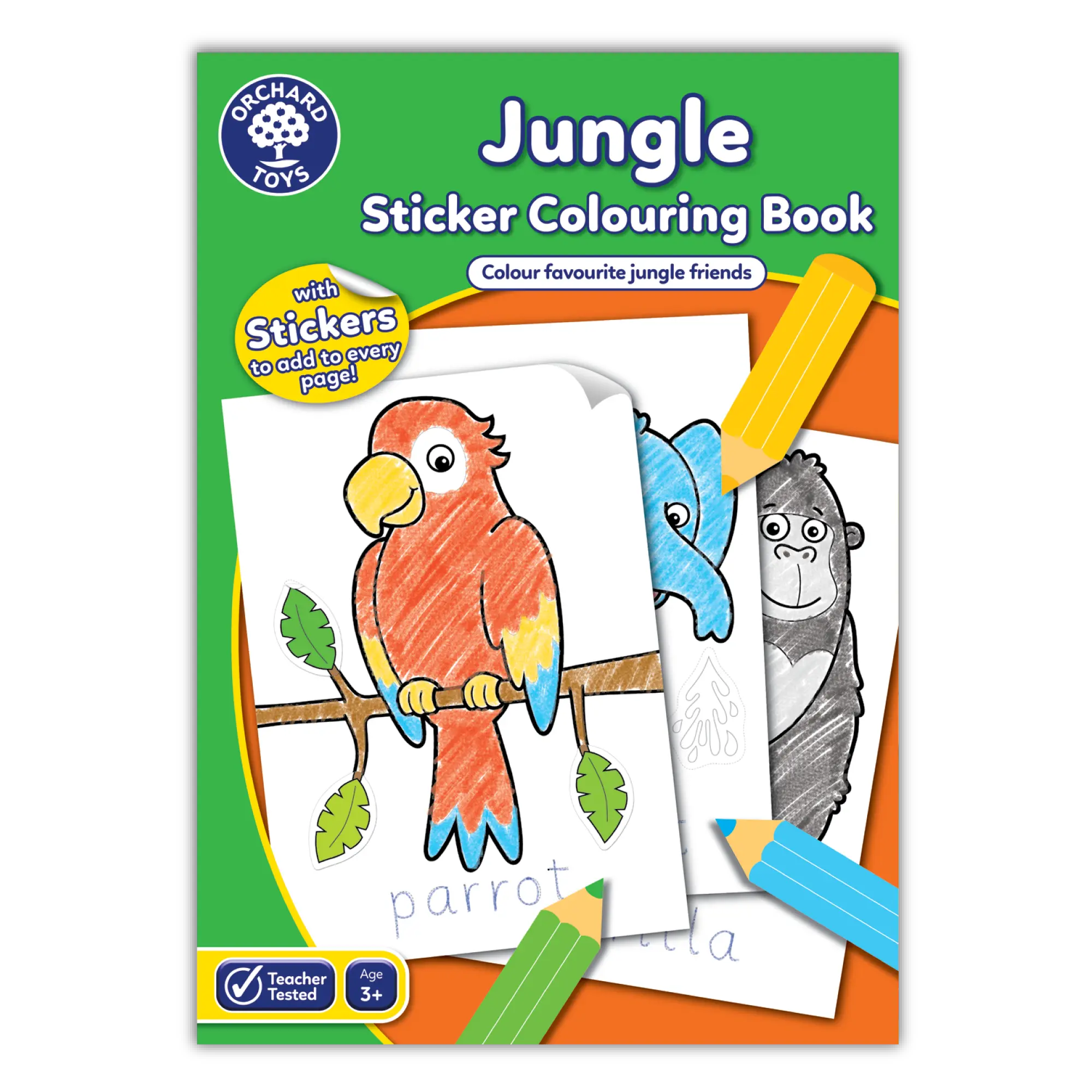 Jungle Colouring Book | With Stickers